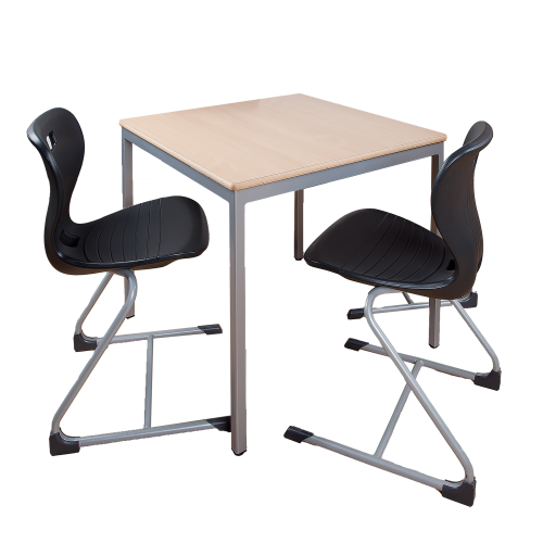 Quadratischer Tisch, Platte mit Schichtstoff | Schultische | Tische ...